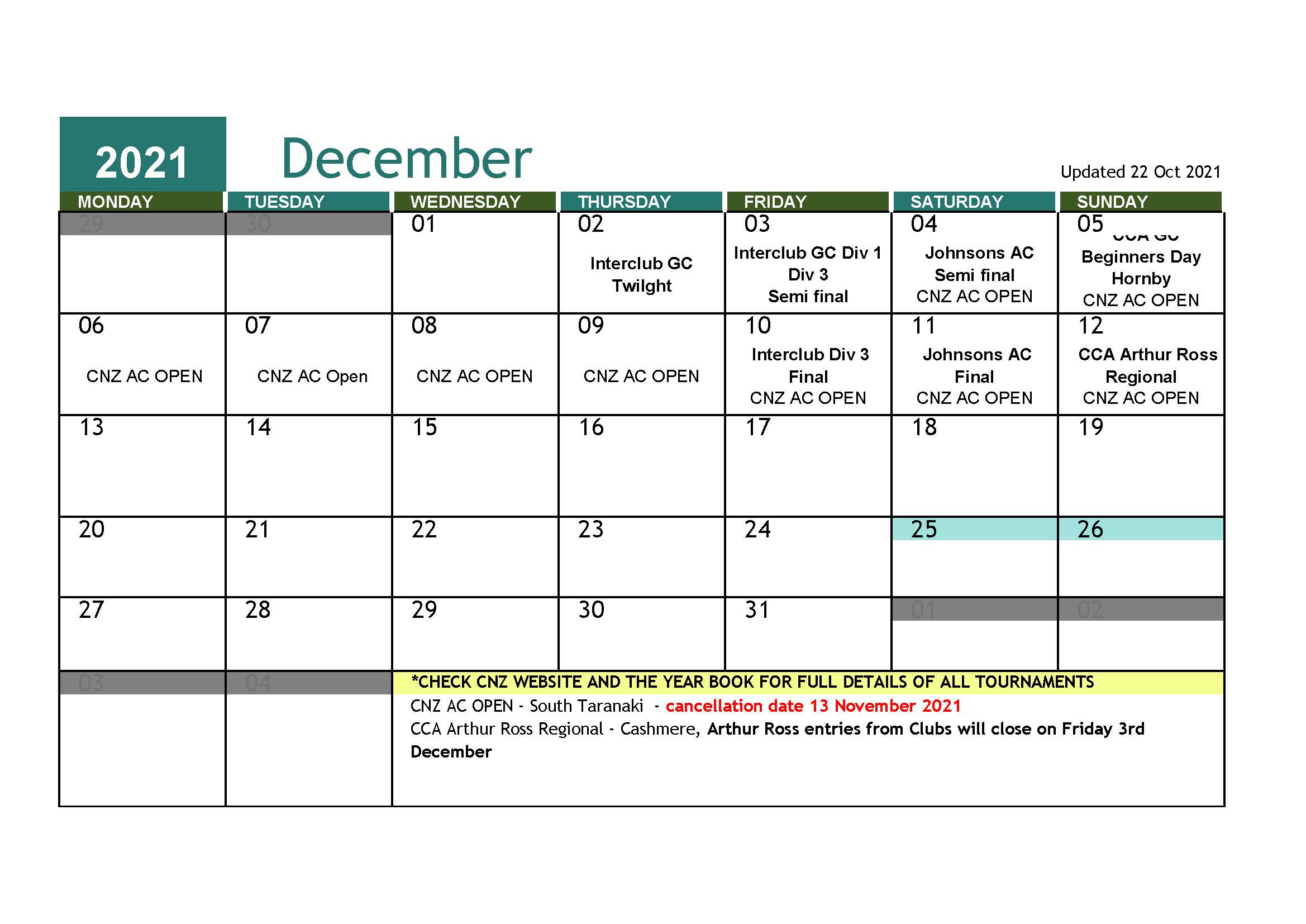 cca-calendar-2021-12 | Croquet Canterbury